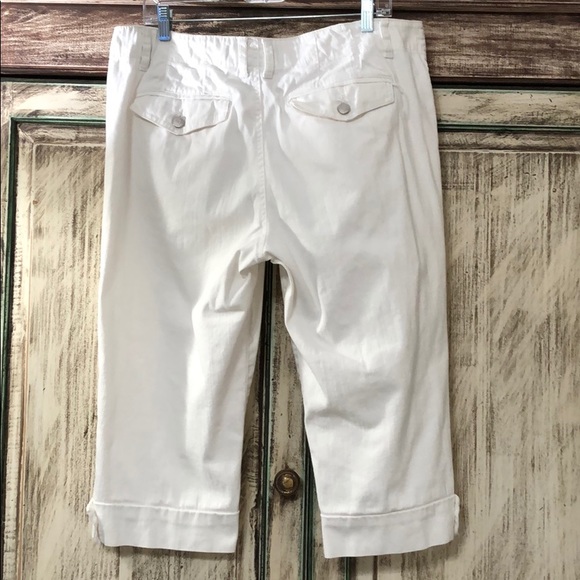 Bandolino Blu | Pants & Jumpsuits | Bandolino Blu White Cotton Capris ...